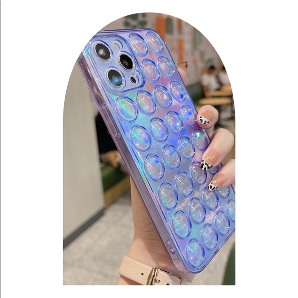 @EJLSHOP640 | Accessories | Iphone 3 Holographic Push Pop Bubble Fidget ...